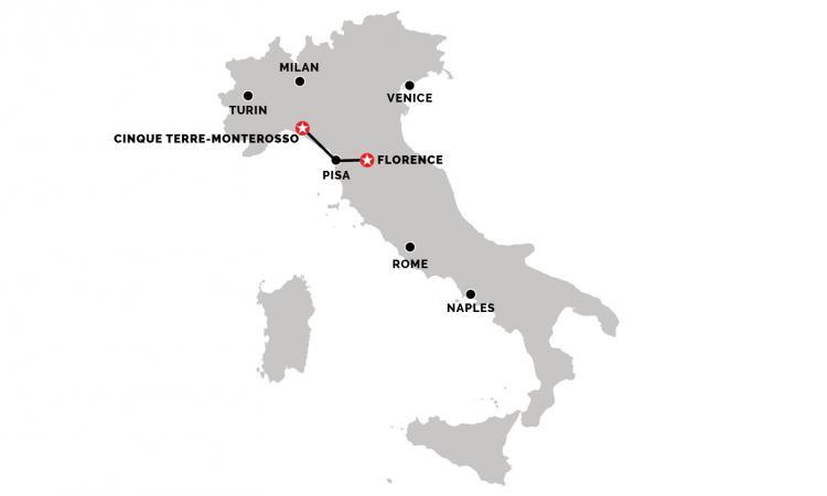 Cinque Terre To Florence Bus Map 4 Day Tour Tuscan Trails: Florence