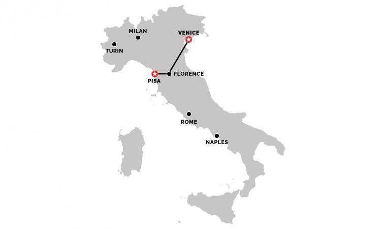 Train Route Paris To Venice Map